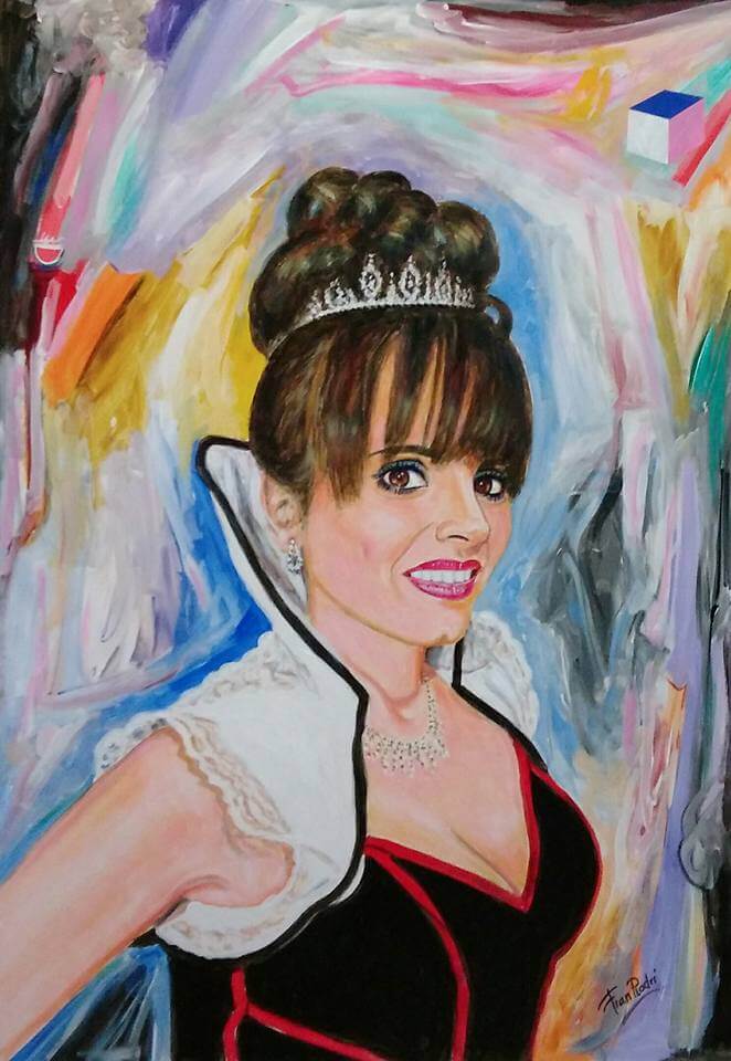 Retrato al oleo de Francisco Rodriguez Perez - Ana Belén Espejo